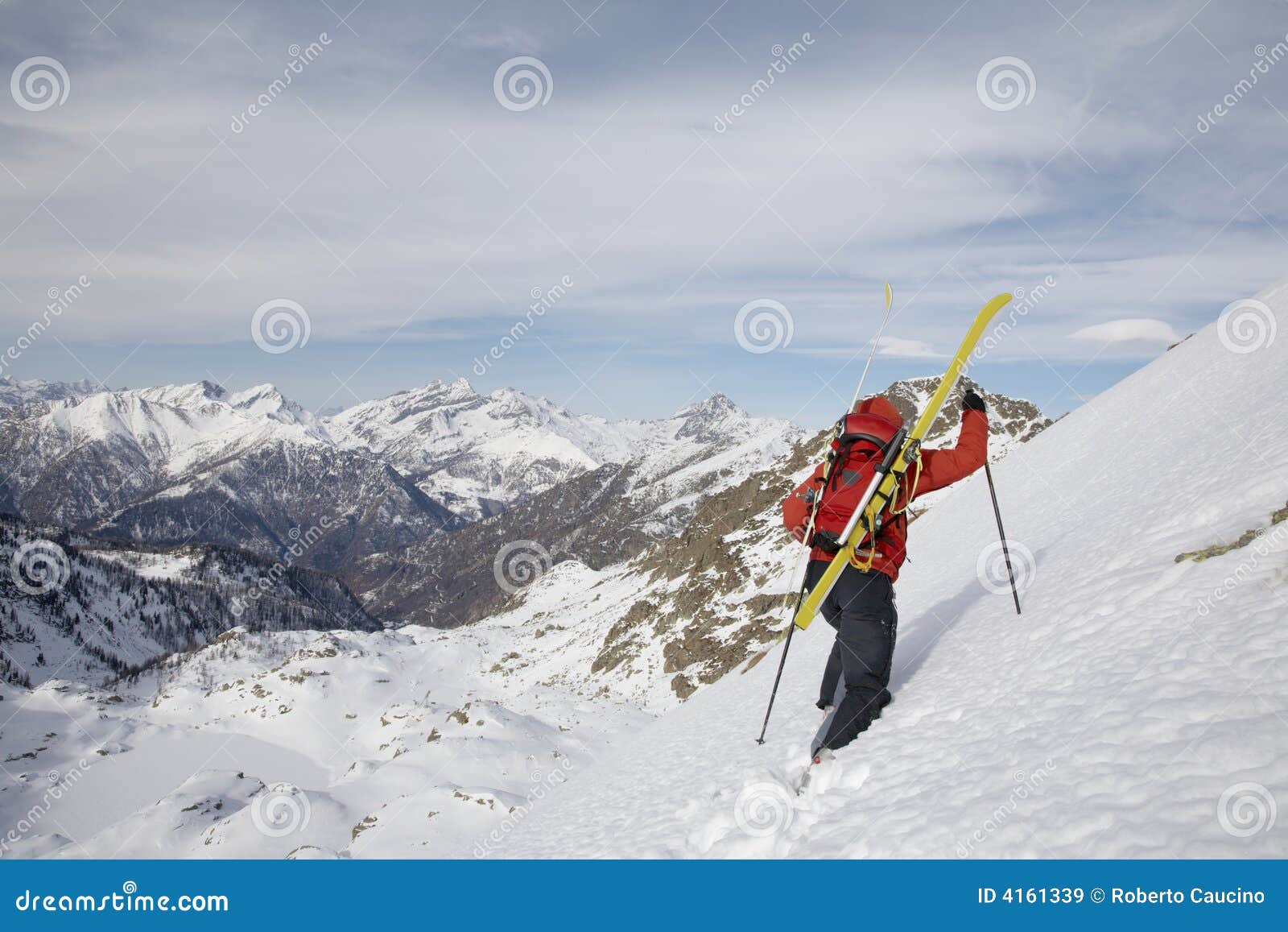 Expedition hiking stock image. Image of wilderness, peak - 4161339