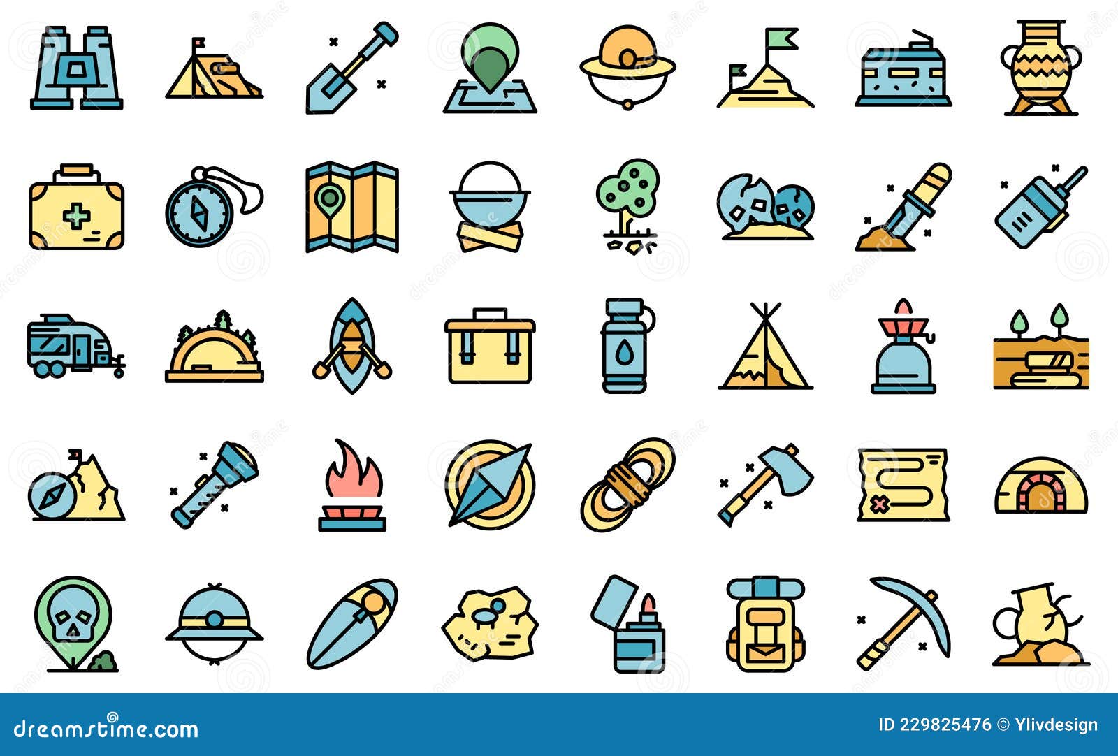 Expedition Icon, Outline Style Stock Vector - Illustration of flat ...