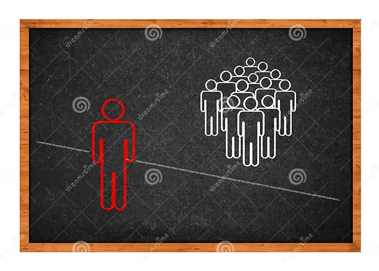 Expelled from group stock illustration. Illustration of school - 28642830