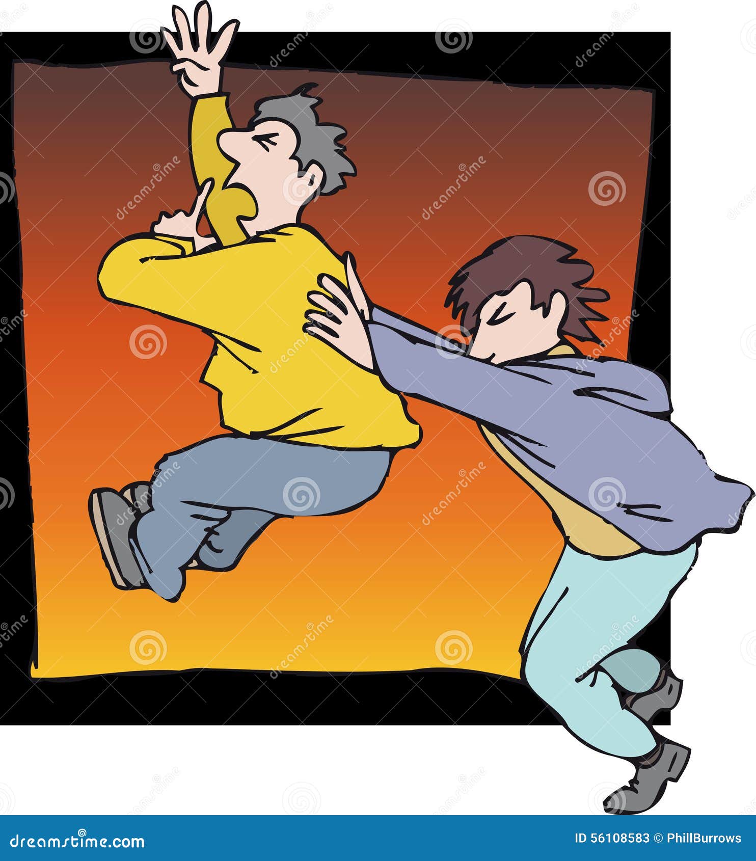 Expelling Cartoon Vector | CartoonDealer.com #56108583