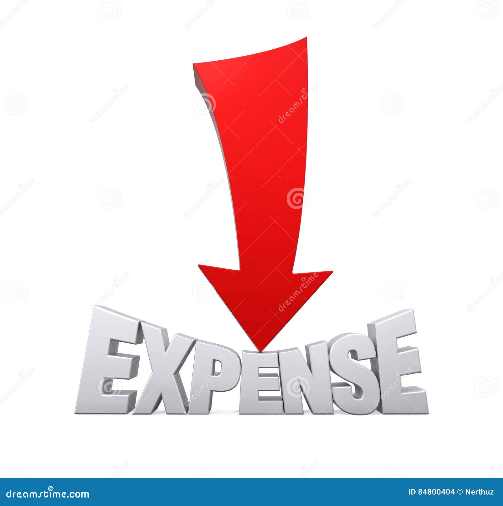 Expense Reduction Concept stock illustration. Illustration of decline ...