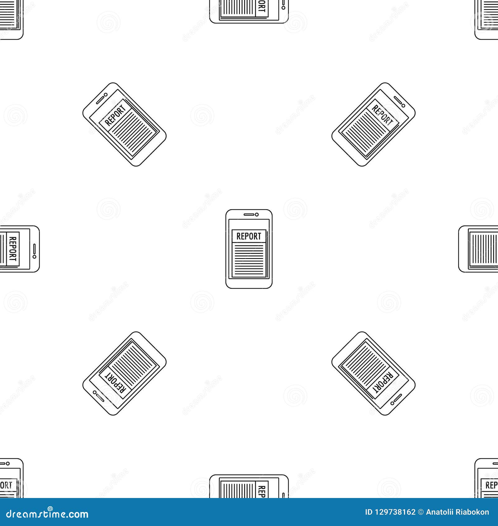 Expense Report Pattern Seamless Vector Stock Vector - Illustration of ...
