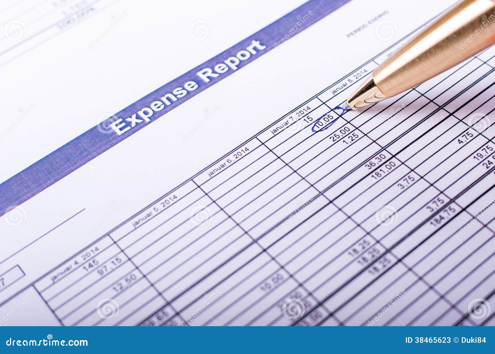Expense report stock image. Image of finance, business - 38465623