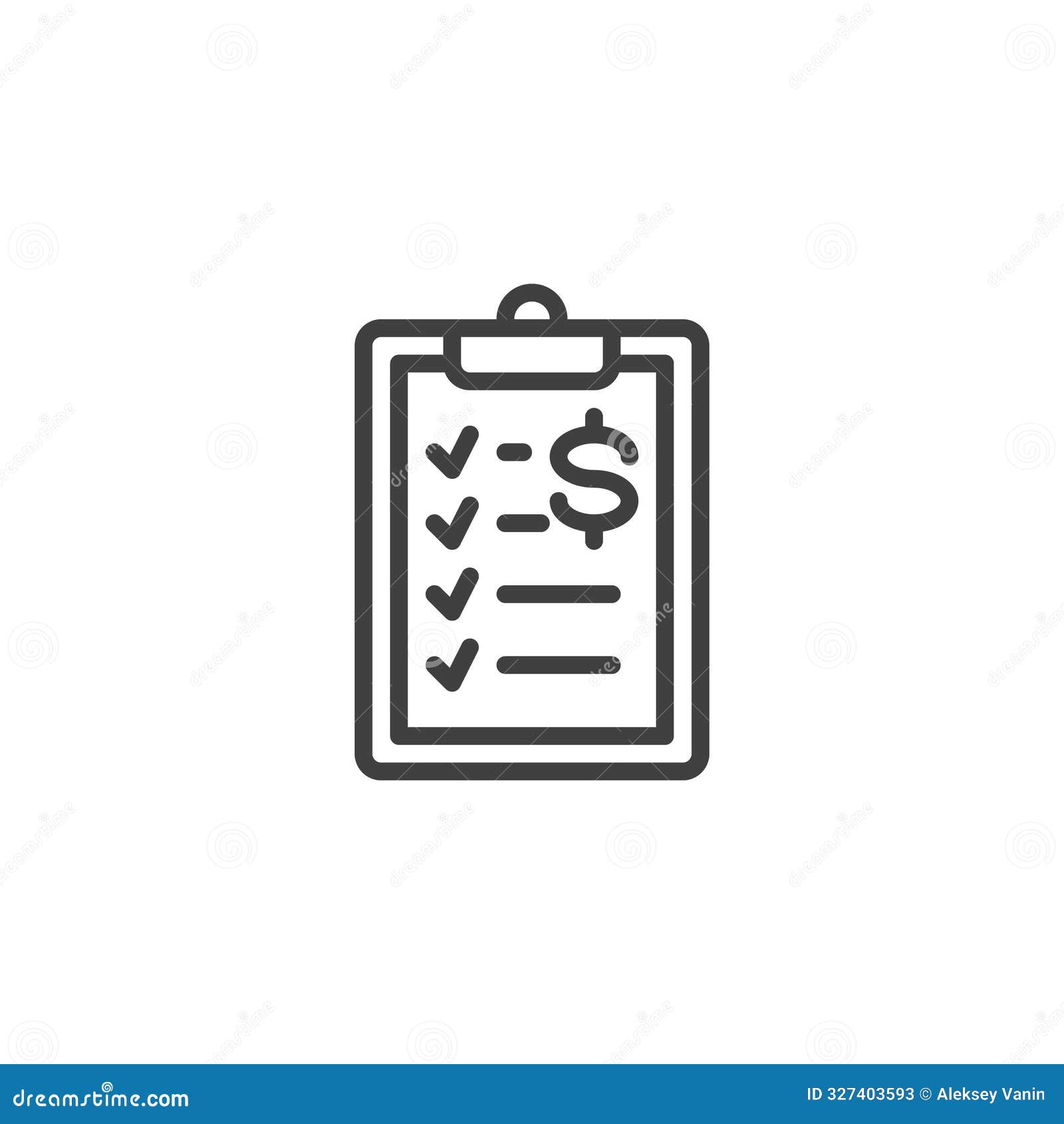 Expense Tracking line icon stock illustration. Illustration of clipart ...
