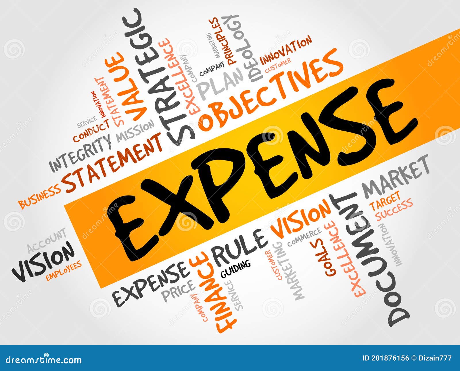 Expense Word Lettering Illustration | CartoonDealer.com #101907208