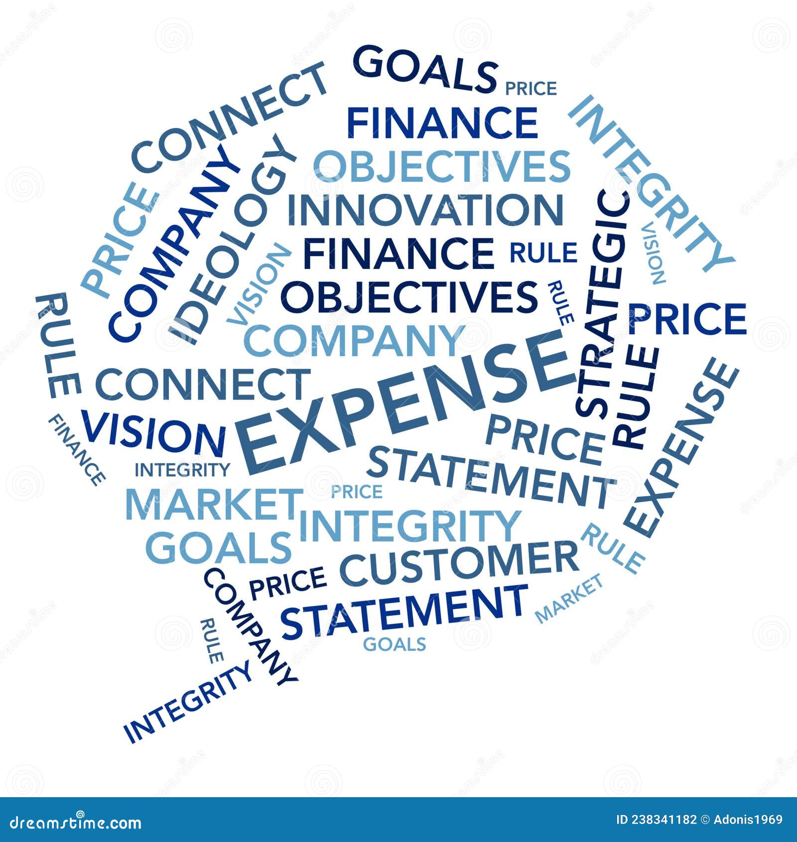 Expense Word Lettering Illustration | CartoonDealer.com #101907208