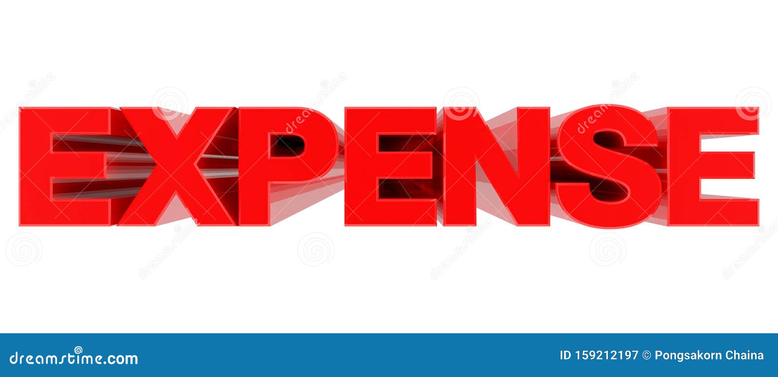 Expense Word Lettering Illustration | CartoonDealer.com #101907208