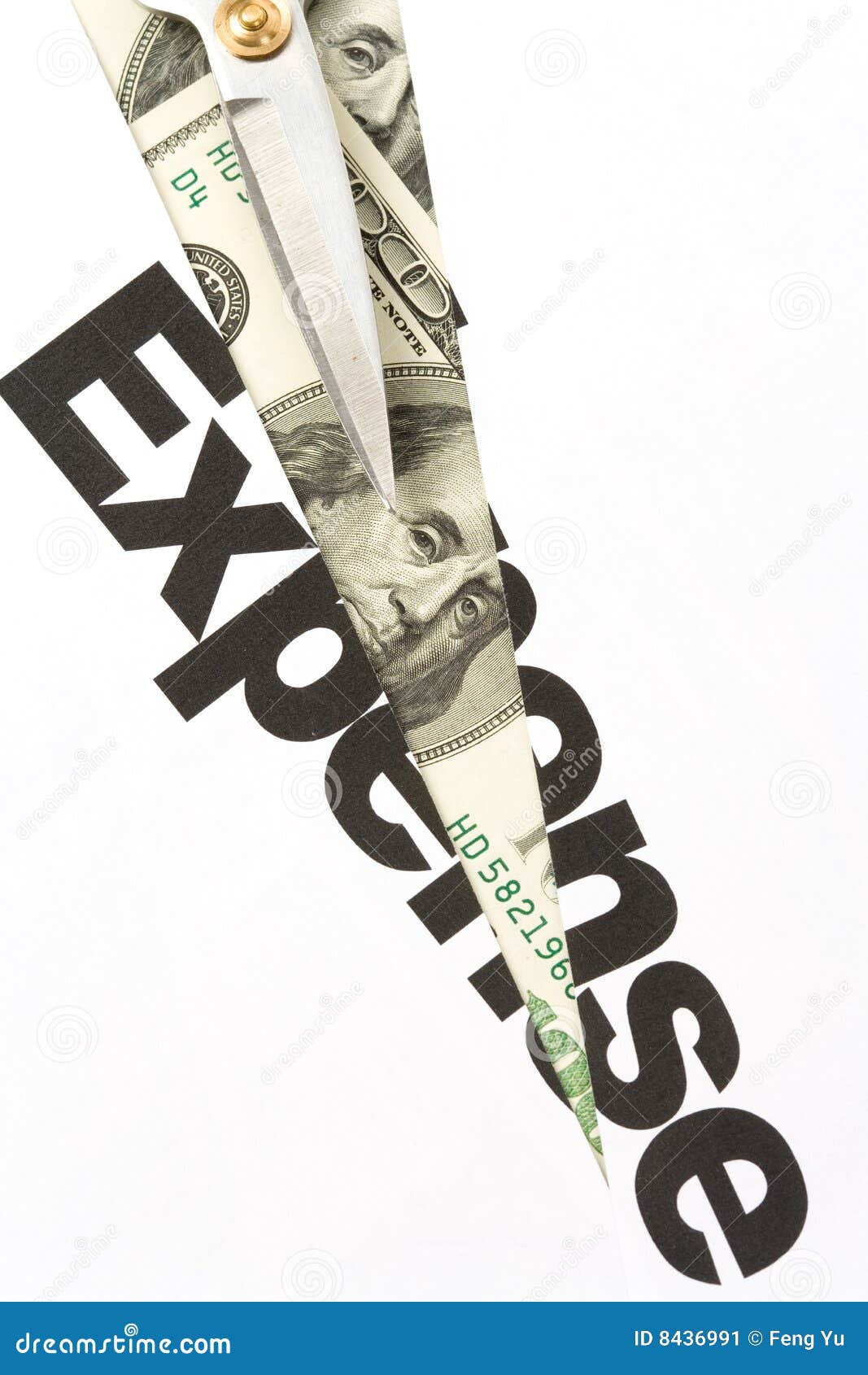 Expenses Cut stock image. Image of investment, expenditure - 8436991