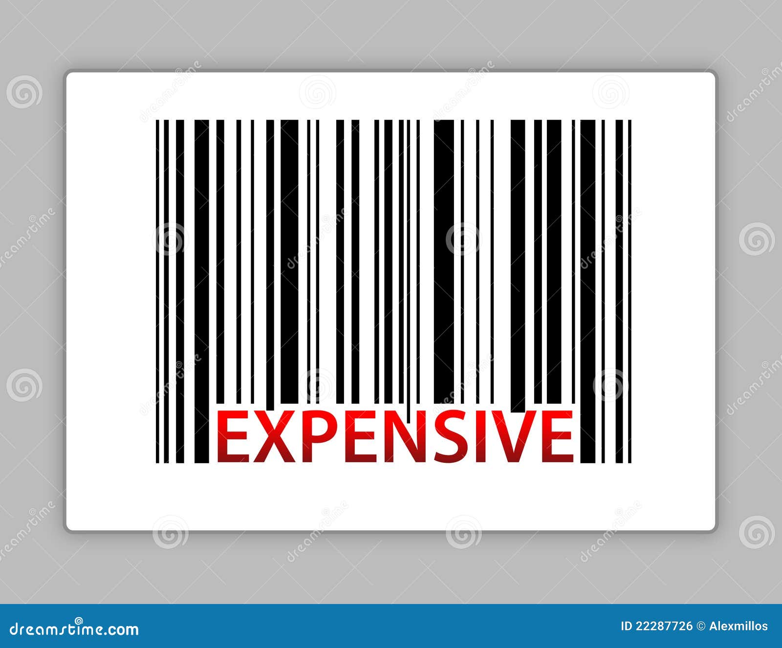 Expensive Barcode Illustration Design Stock Vector - Illustration of ...