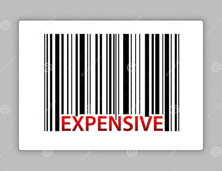 Expensive Barcode Illustration Design Stock Vector - Illustration of ...