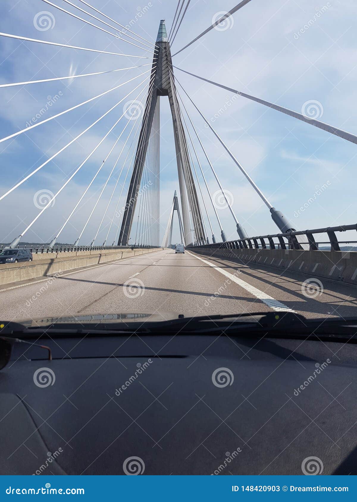 Expensive Bridge Along the Ocean Nice View Stock Image - Image of ...
