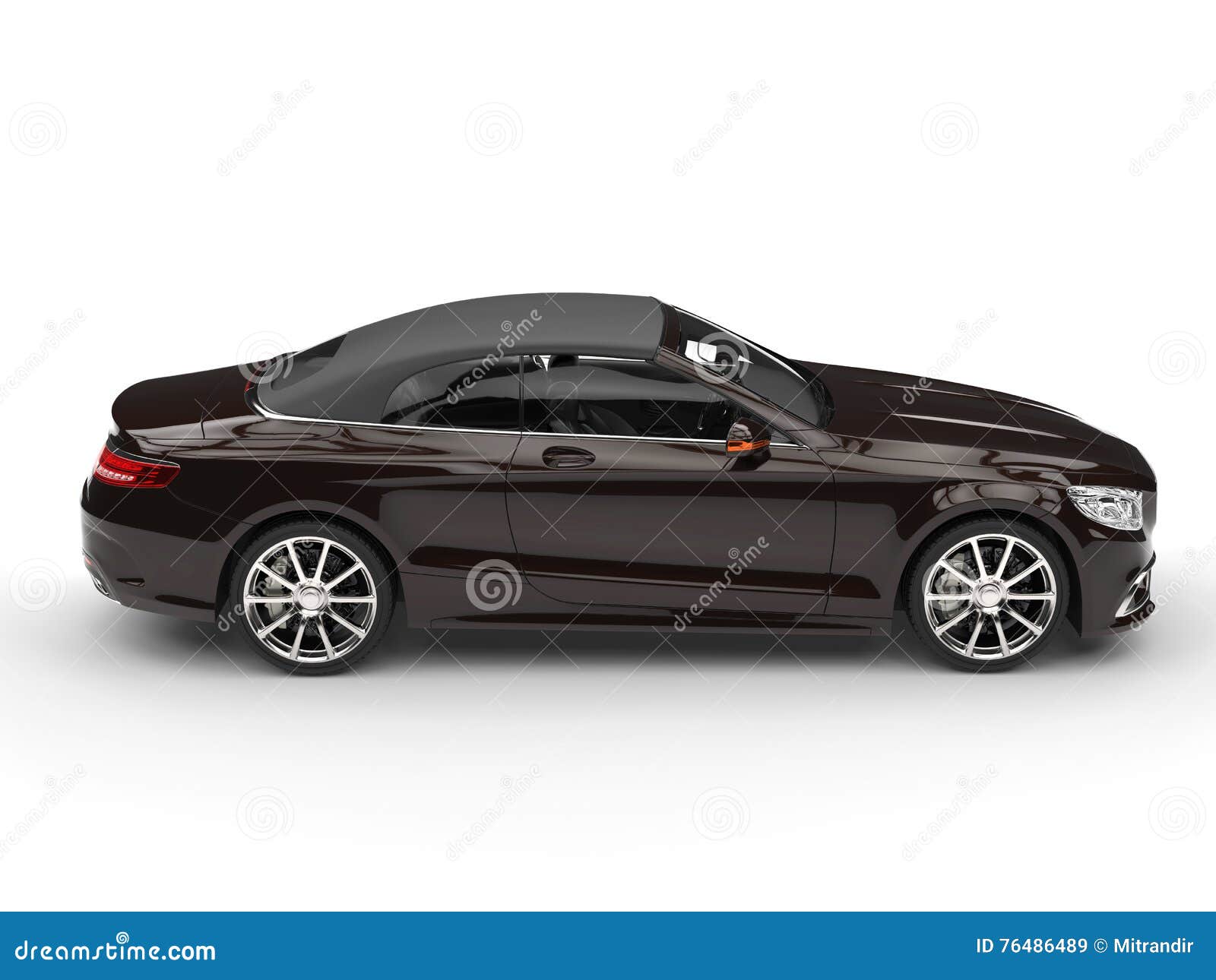 Expensive Cool Brown Car - Side View Stock Illustration - Illustration ...