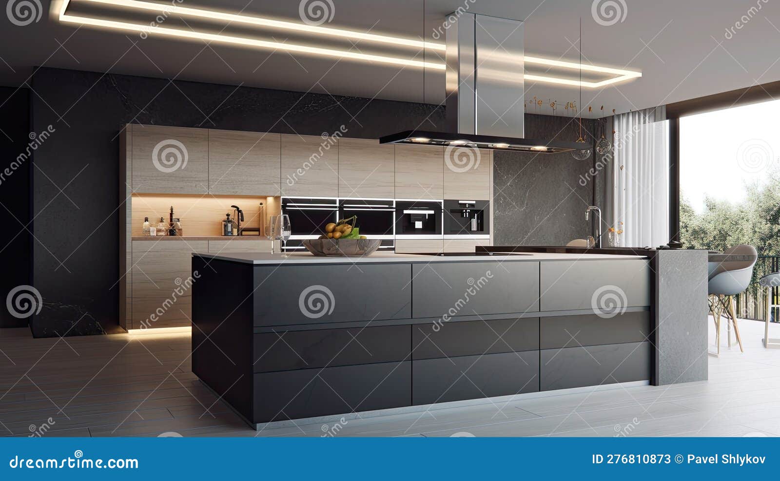 Expensive, Design Kitchen Project in an Expensive Apartment Made of ...