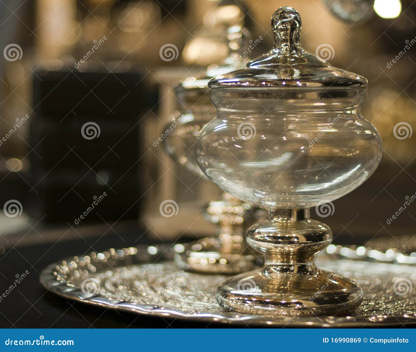 Expensive glass bowl stock image. Image of crockery, gold - 16990869