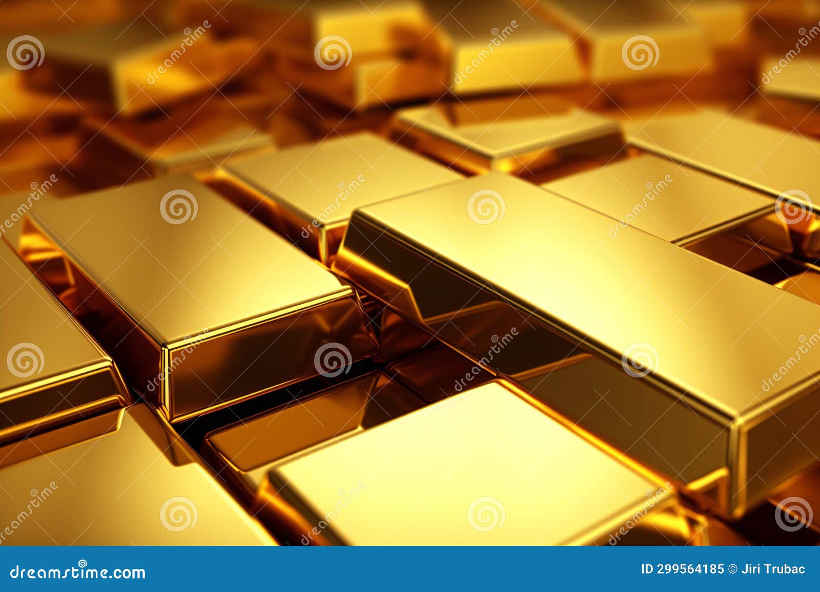 Expensive Gold Nuggets Collected in a Large Rich Warehouse. Bank ...