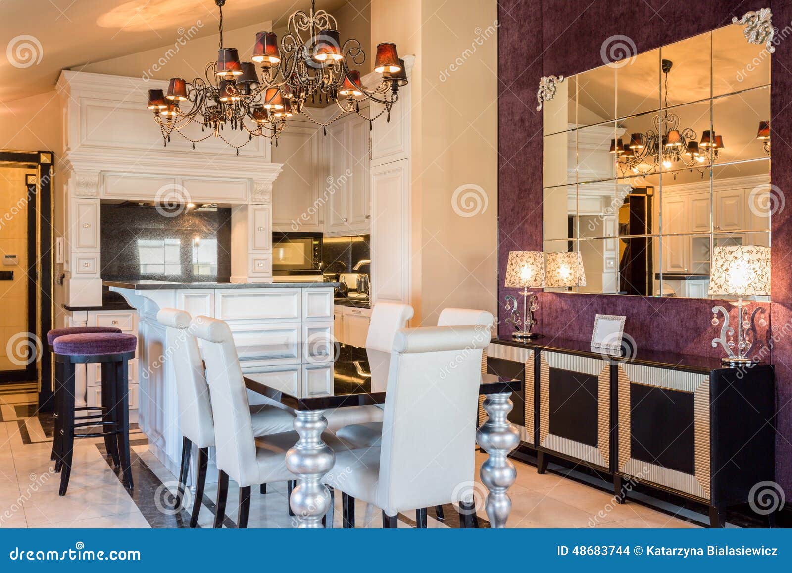 Expensive House in Baroque Style Stock Photo - Image of design, bright ...