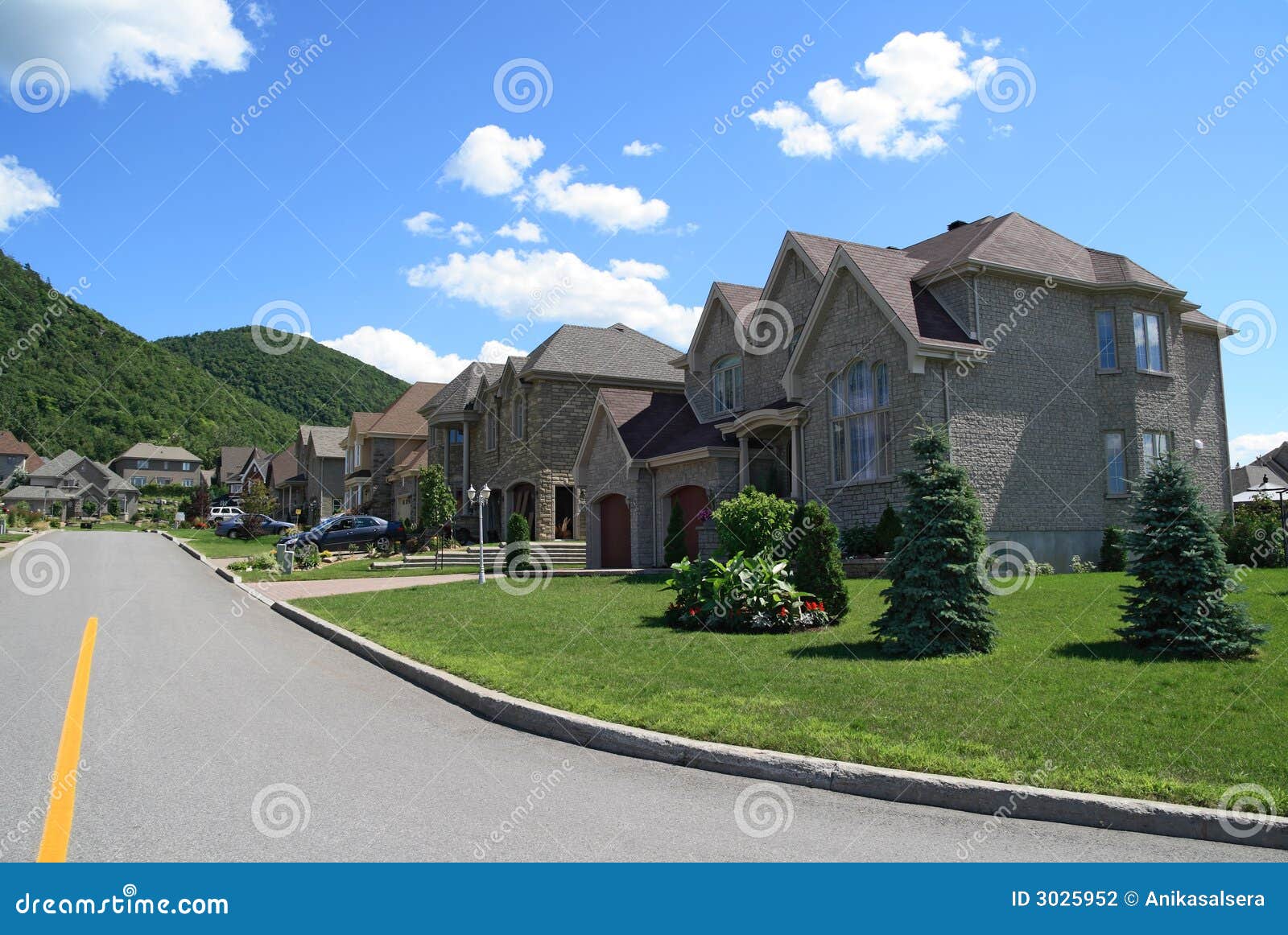 Expensive Houses in Suburbs Stock Photo - Image of classy, living: 3025952