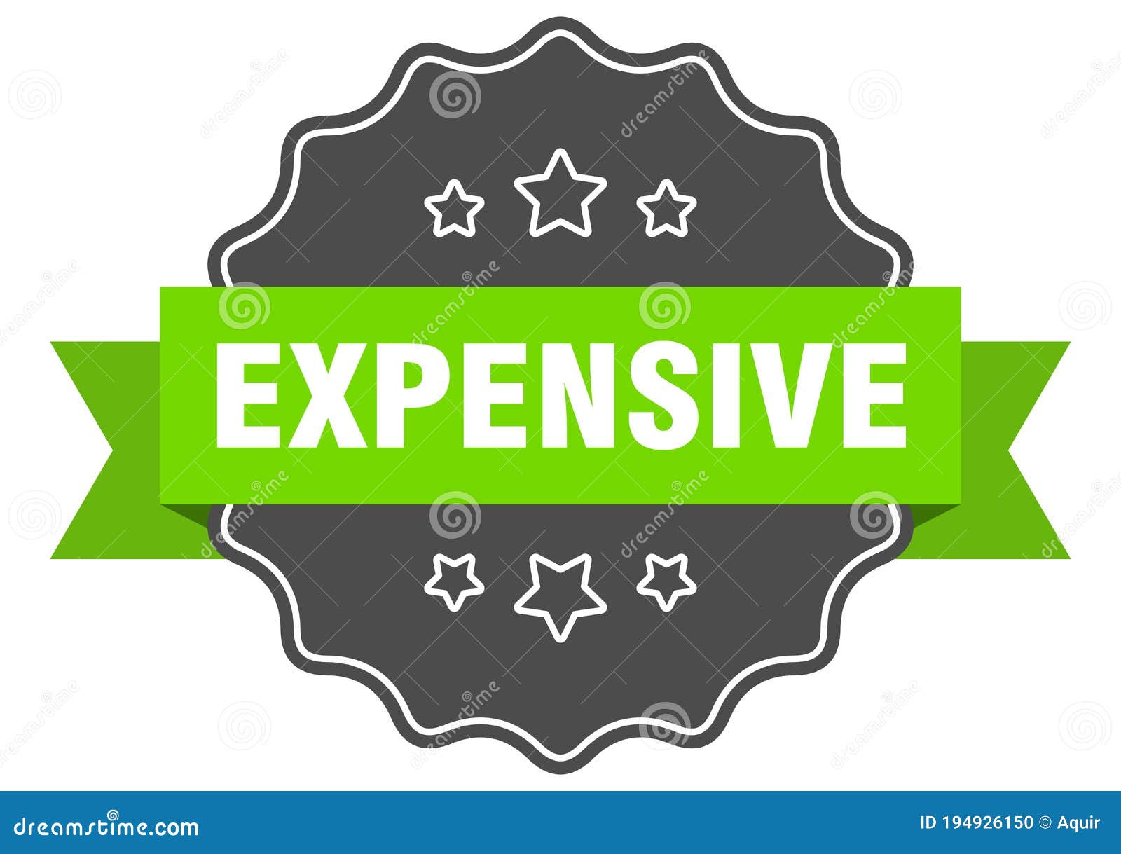 Expensive Label. Expensive Isolated Seal. Sticker. Sign Stock Vector ...