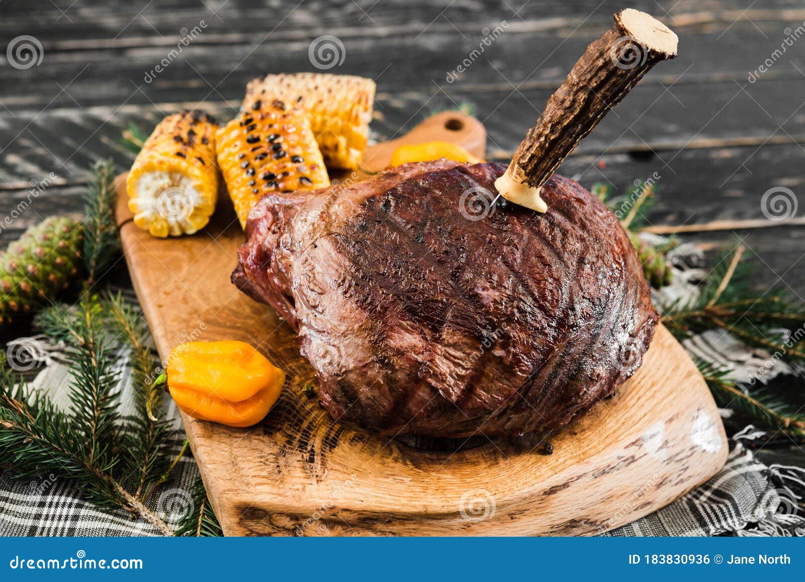 Expensive Pork Beef Steak in a Restaurant Stock Photo - Image of ...