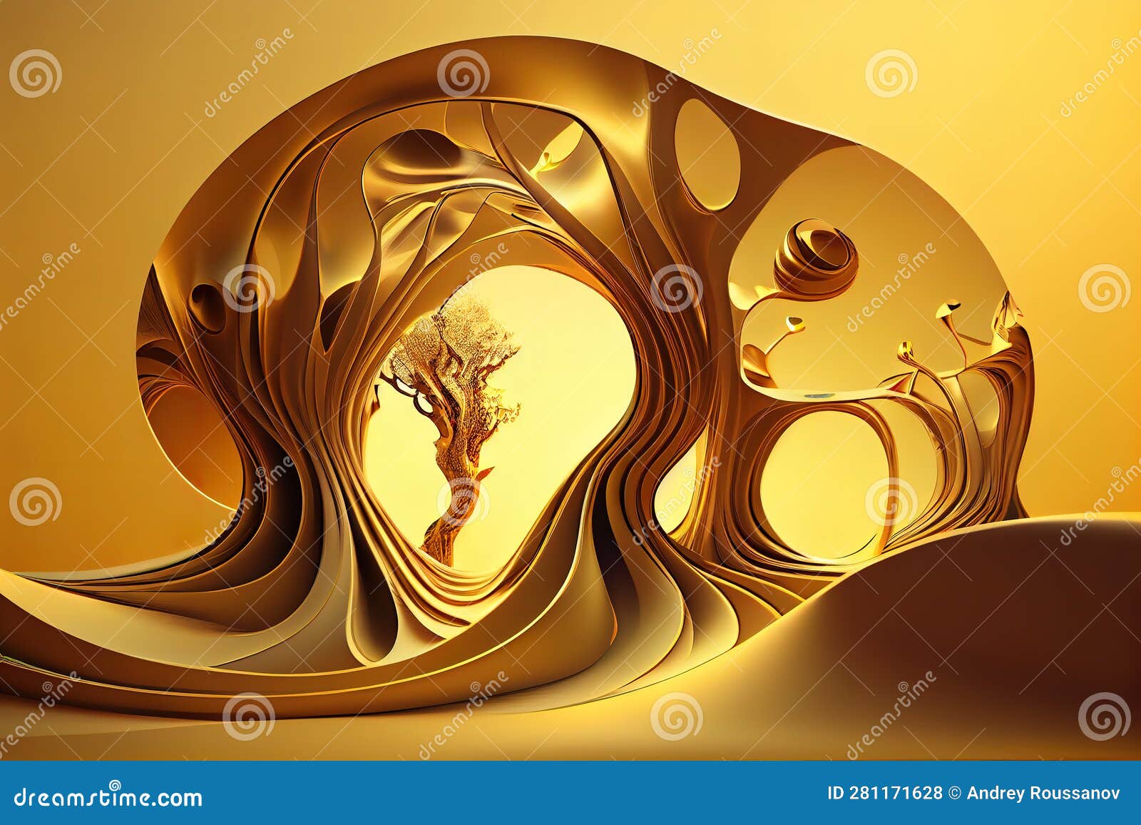 Expensive Trendy Luxury Gold Background. AI Render. Stock Illustration ...