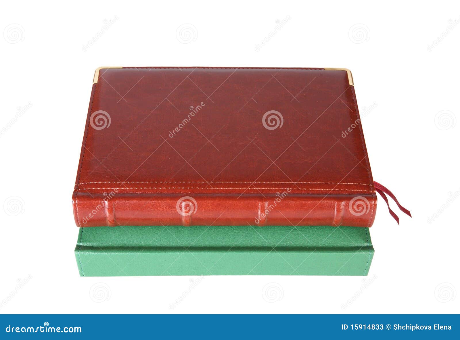 Expensive Two Leather Notebooks Stock Image - Image of education, pair ...
