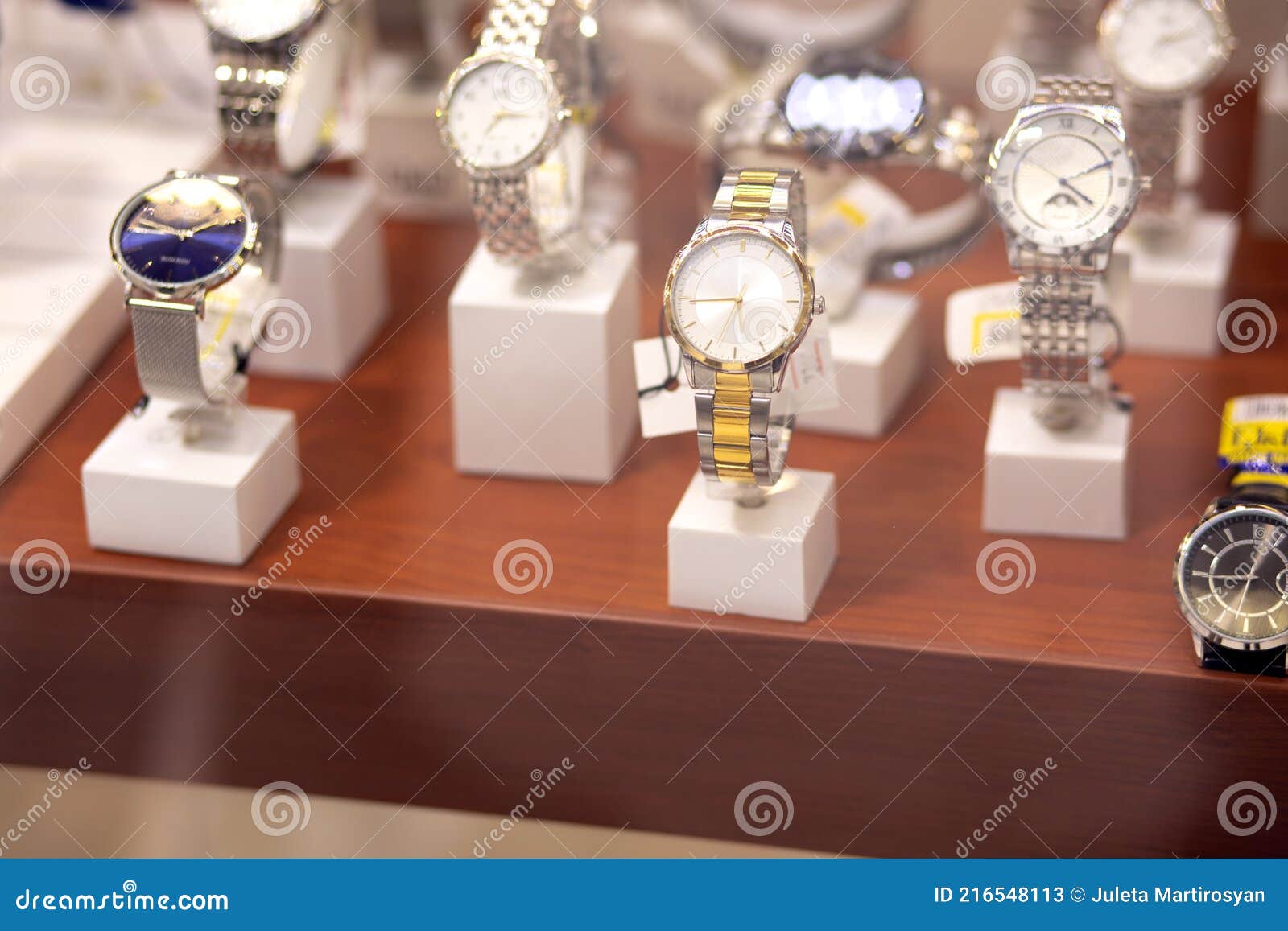 Expensive Watch on the Shelf Stock Image - Image of shelf, minute ...