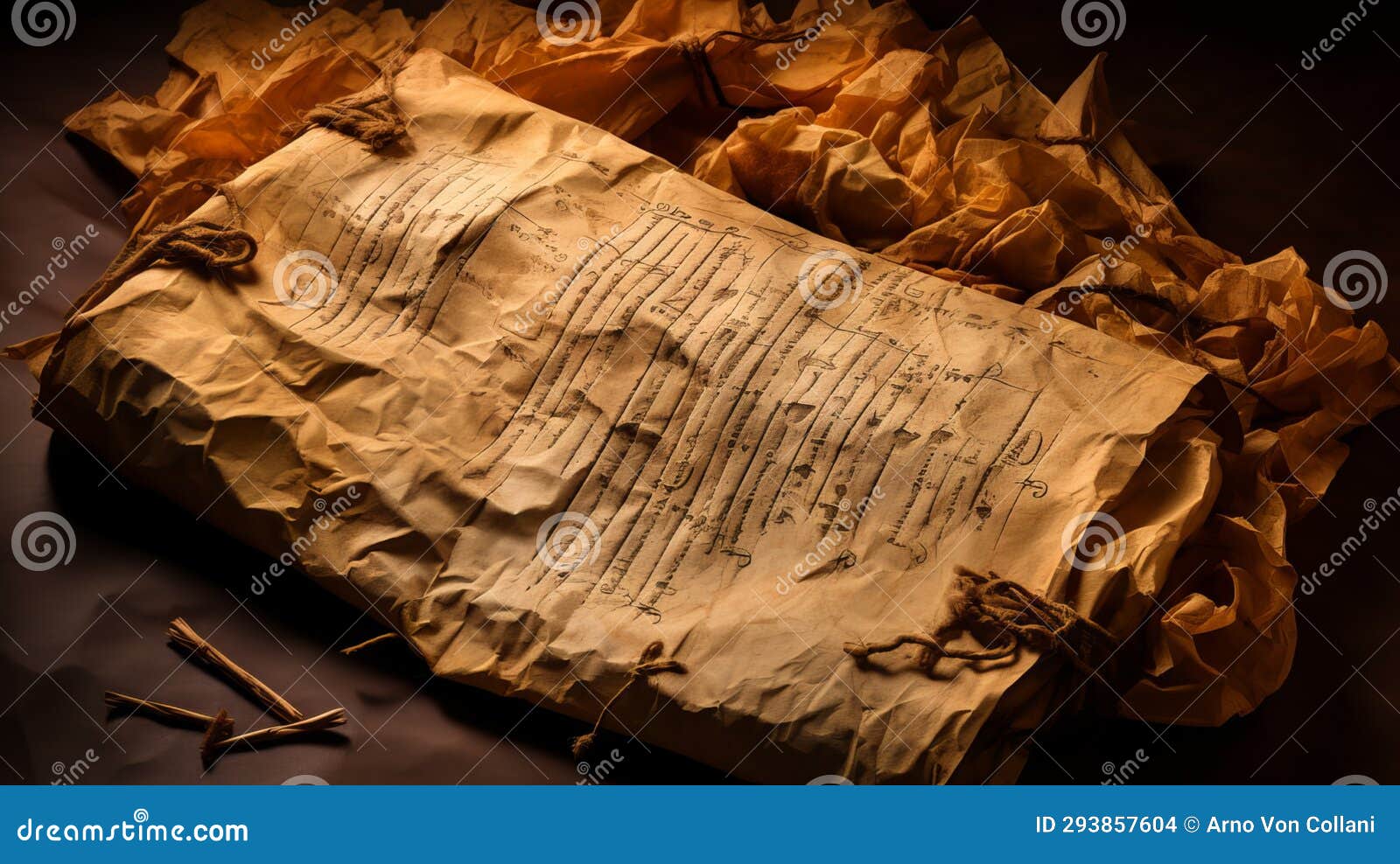 Time-Worn Beauty: Old Distressed Parchment of Historical Significance ...