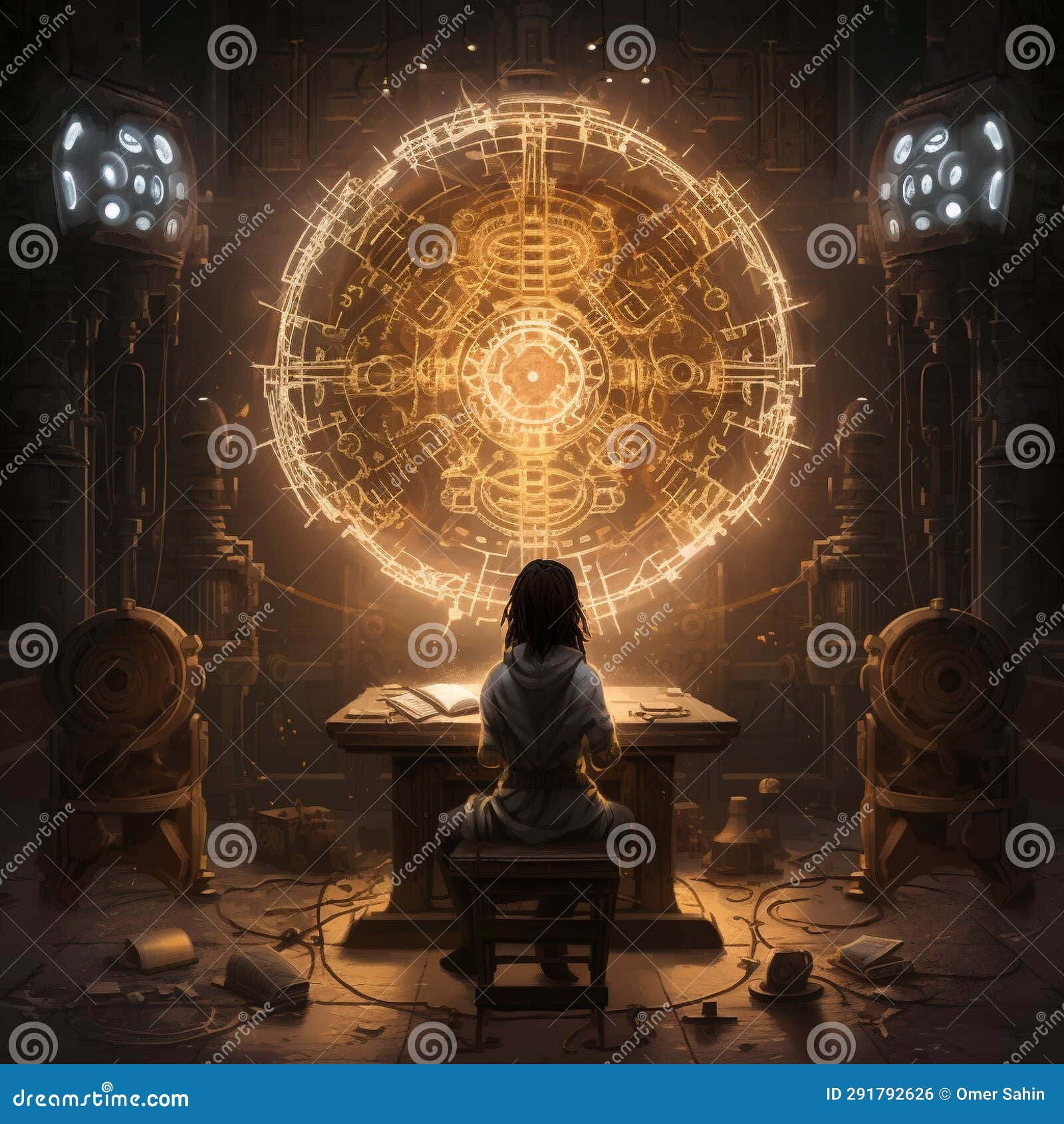 Mysterious Ancient Artifact with Symbols and Engravings Stock Photo ...