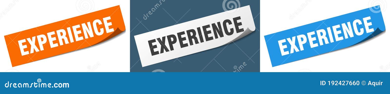 Experience Banner. Experience Speech Bubble Label Set. Stock Vector ...