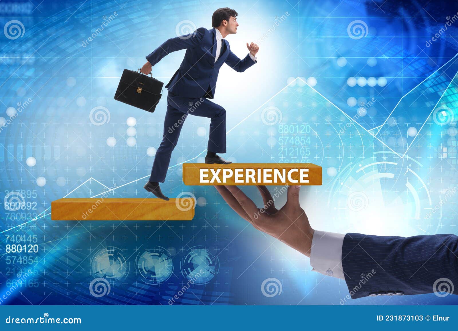 Experience Business Concept with Businessman Stock Image - Image of ...