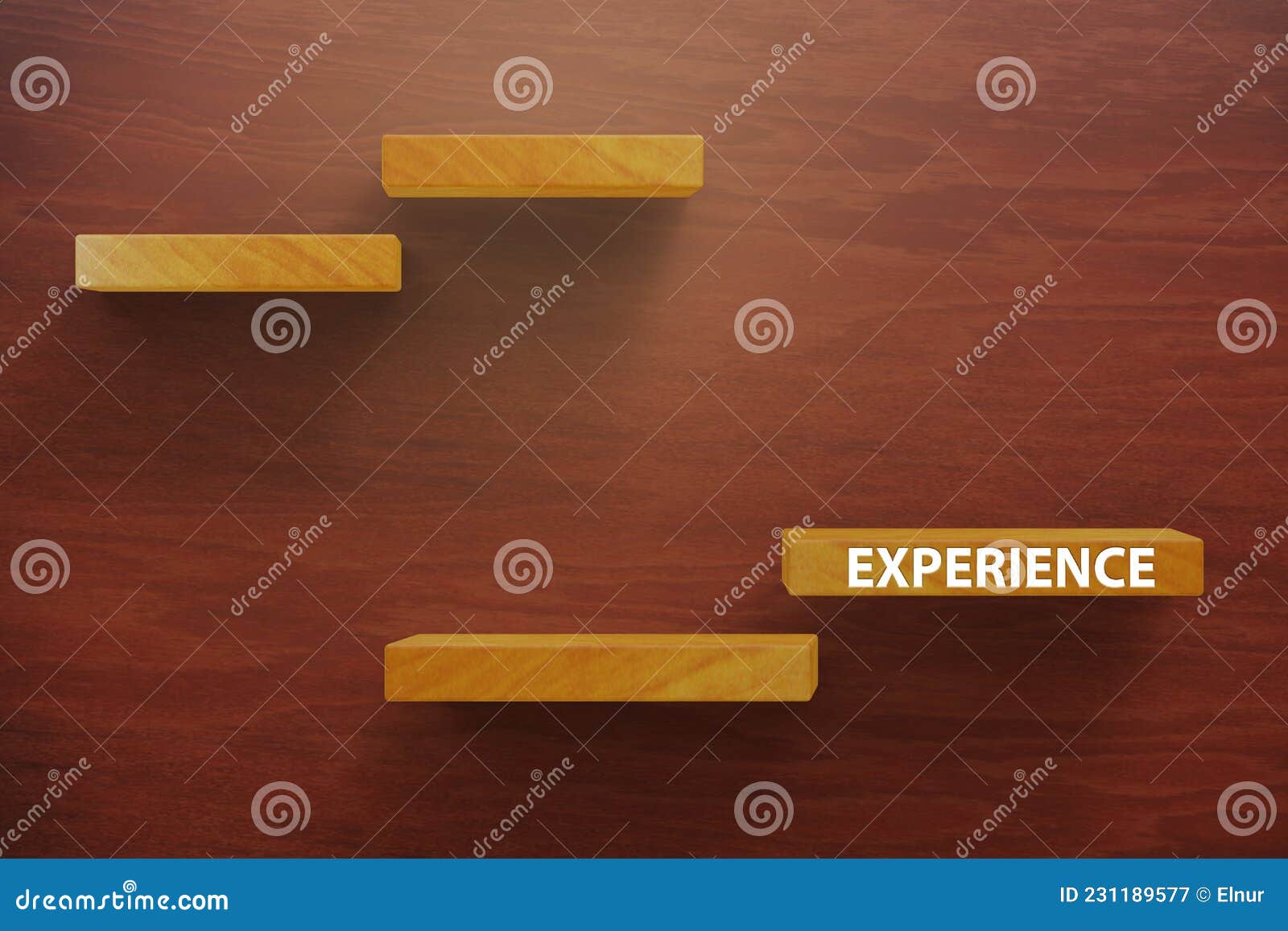 Experience Business Concept with Steps Going Up Stock Image - Image of ...