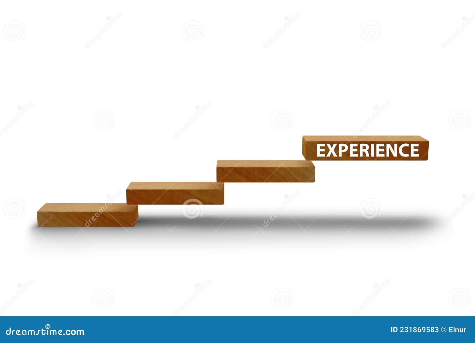 Experience Business Concept with Steps Going Up Stock Image - Image of ...