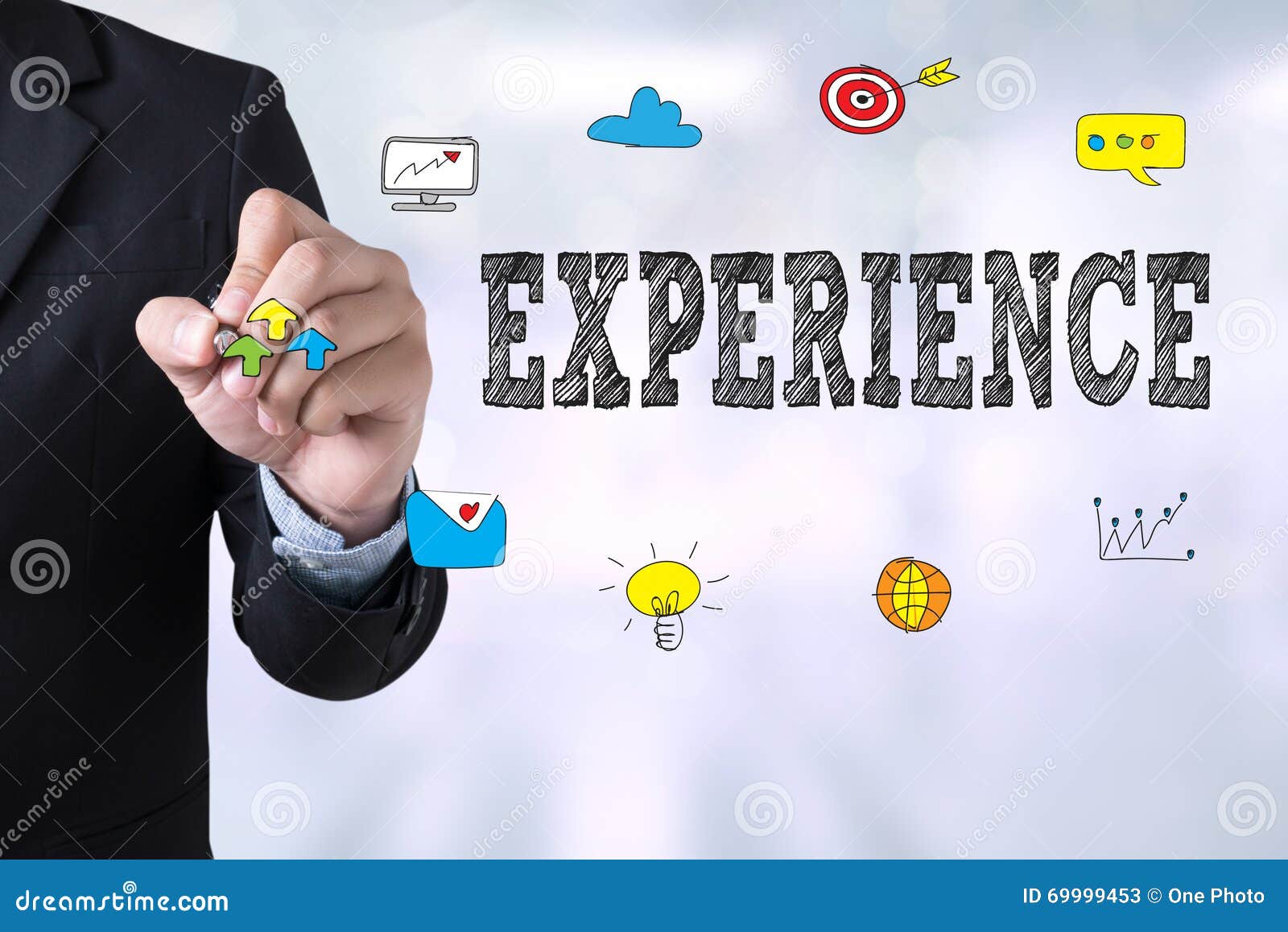 EXPERIENCE stock illustration. Illustration of education - 69999453