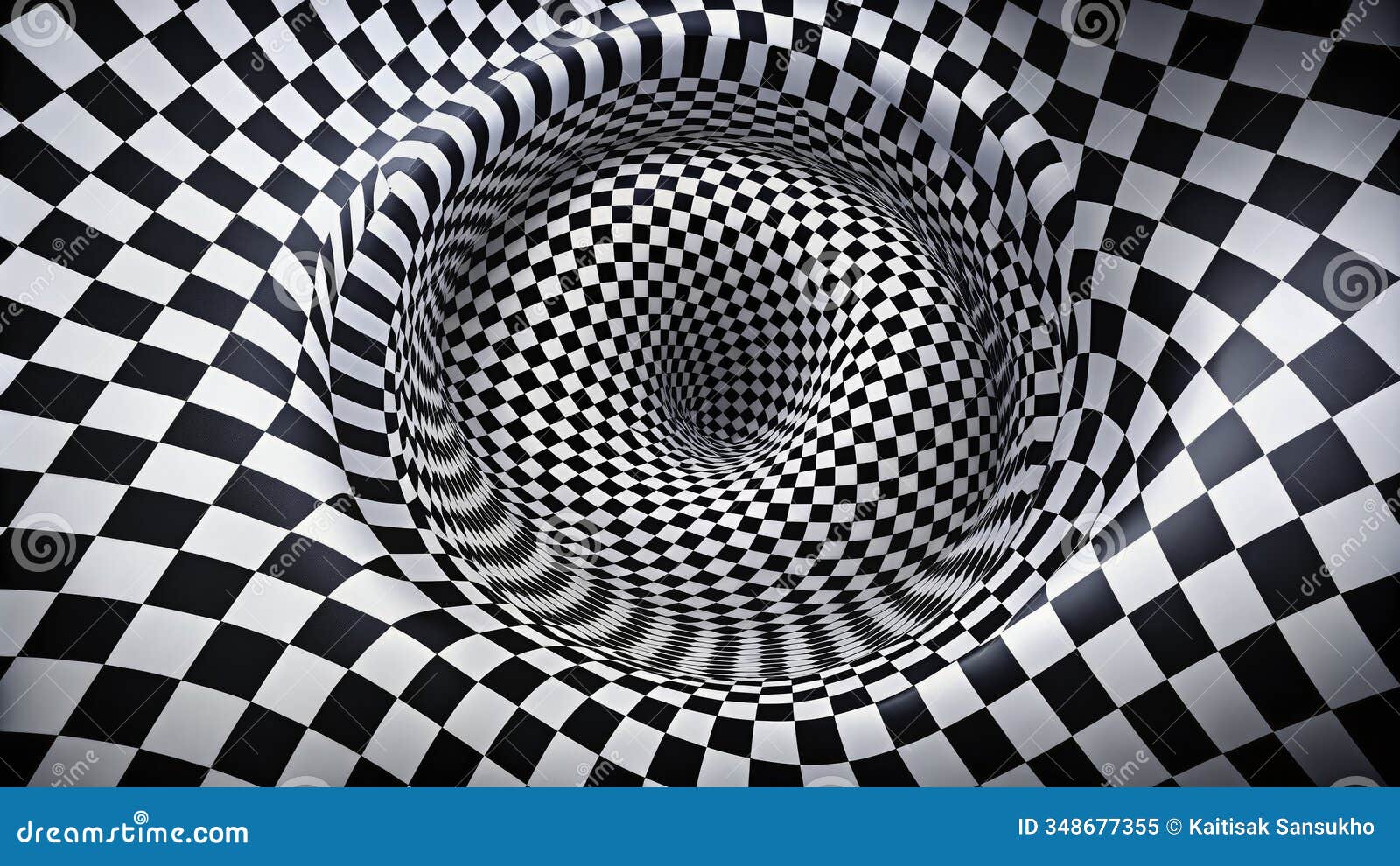 Mesmerizing Wavy Checkerboard Illusion: a Trippy, Psychedelic Drone ...