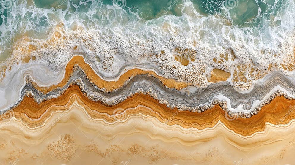 Experience the Captivating Dance of Layers of Sand Adapting To Flowing ...