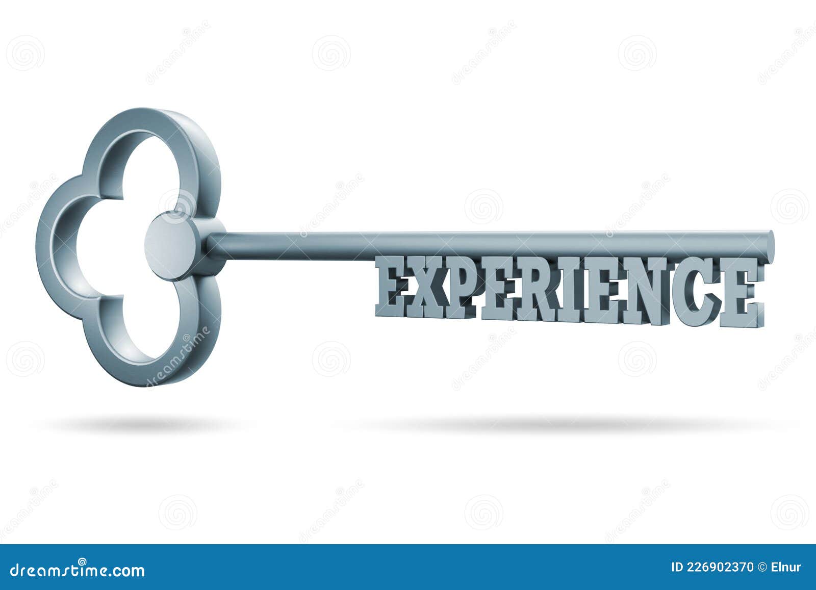 Experience and Competence Concept with Key - 3d Rendering Stock ...