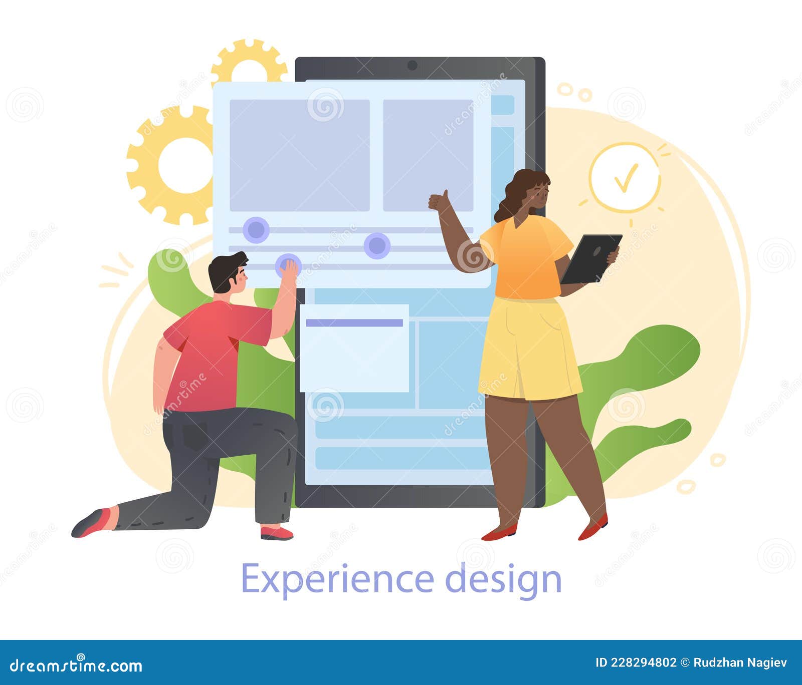 Experience design concept stock vector. Illustration of software ...
