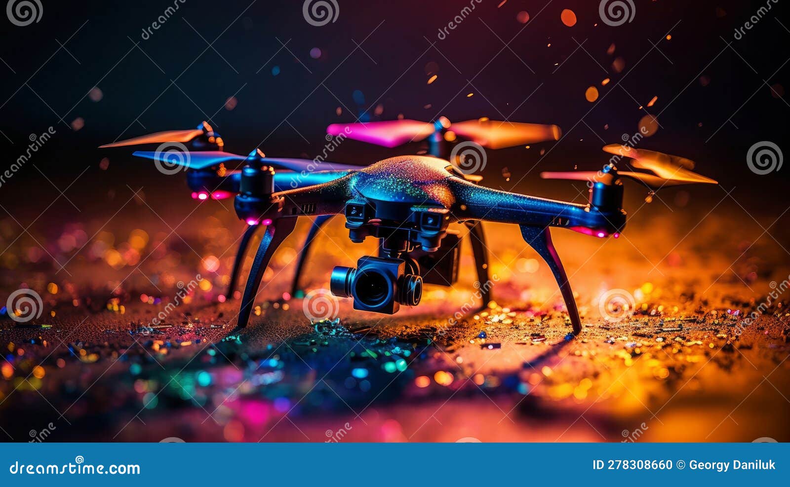 Vibrant Drone Explosion: A Stunning Sony A9 Photoshoot | CartoonDealer.com #276468408