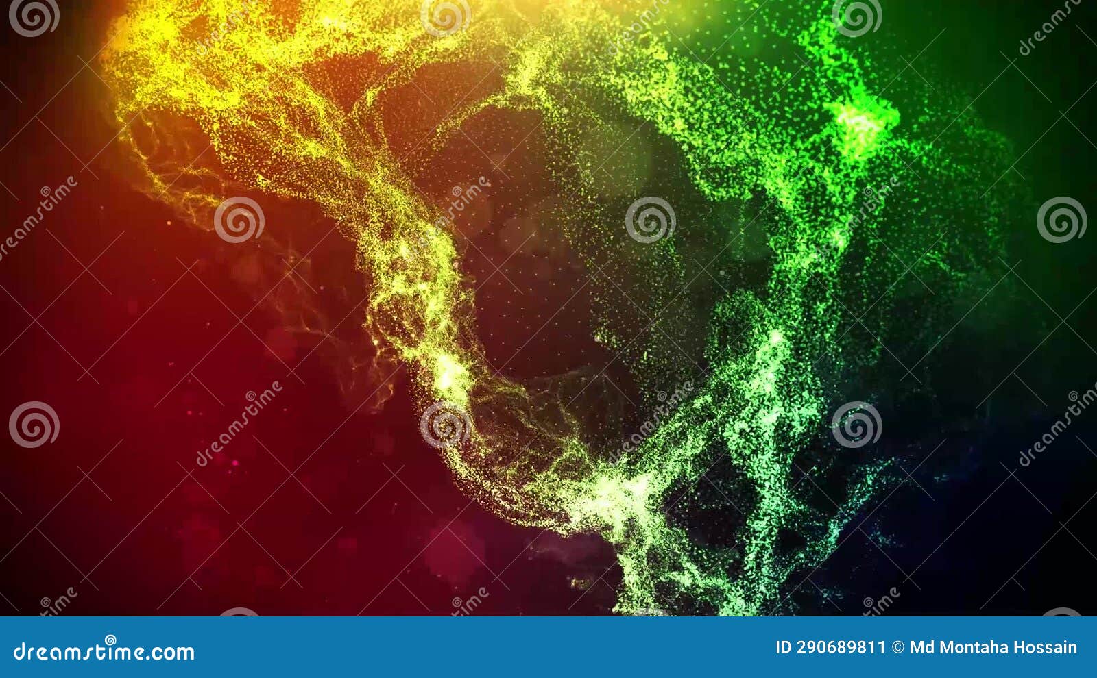 Abstract Colorful Particles Explosion. Beautiful Splashes of Particles ...
