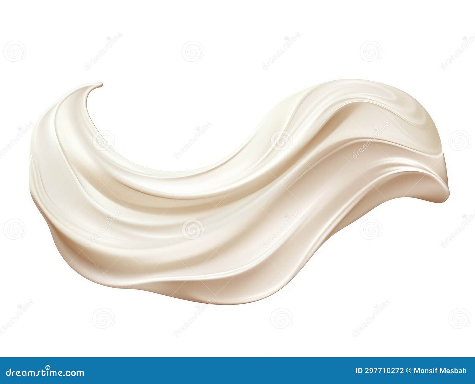 Sensational Whipped Cream Waves: a Pure Culinary Artistry! Stock ...