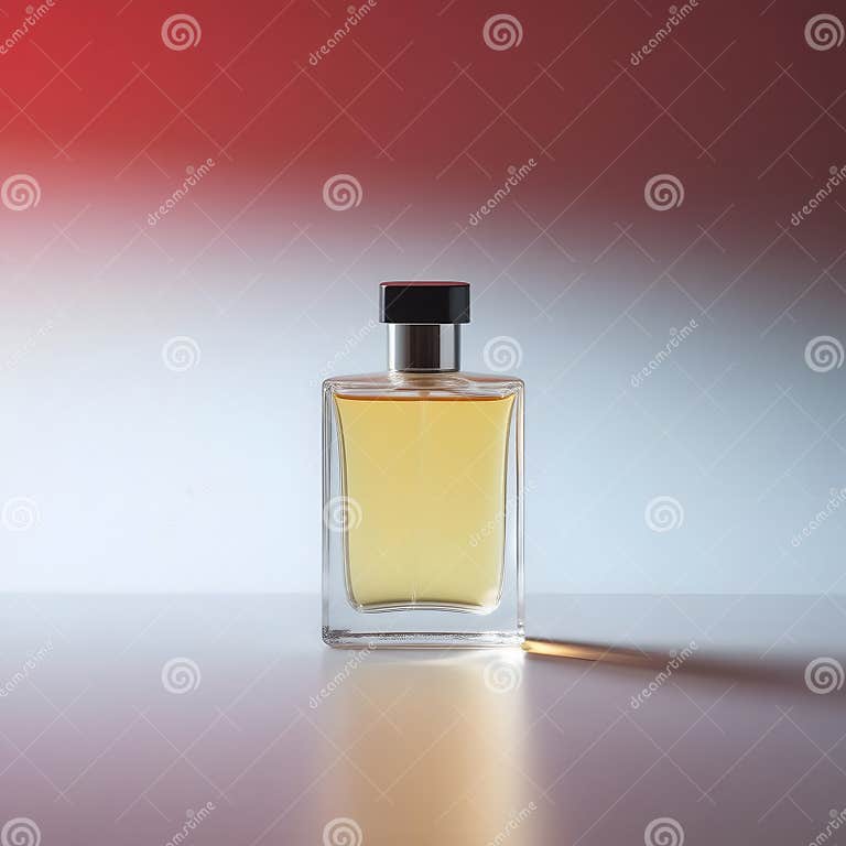 Subtle Elegance Modern Perfume Bottle on Gradient Stock Illustration ...
