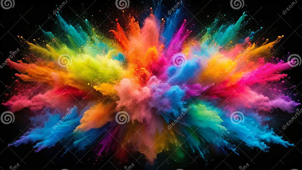 Experience the Explosive Burst of Colors Colliding and Mingling To ...