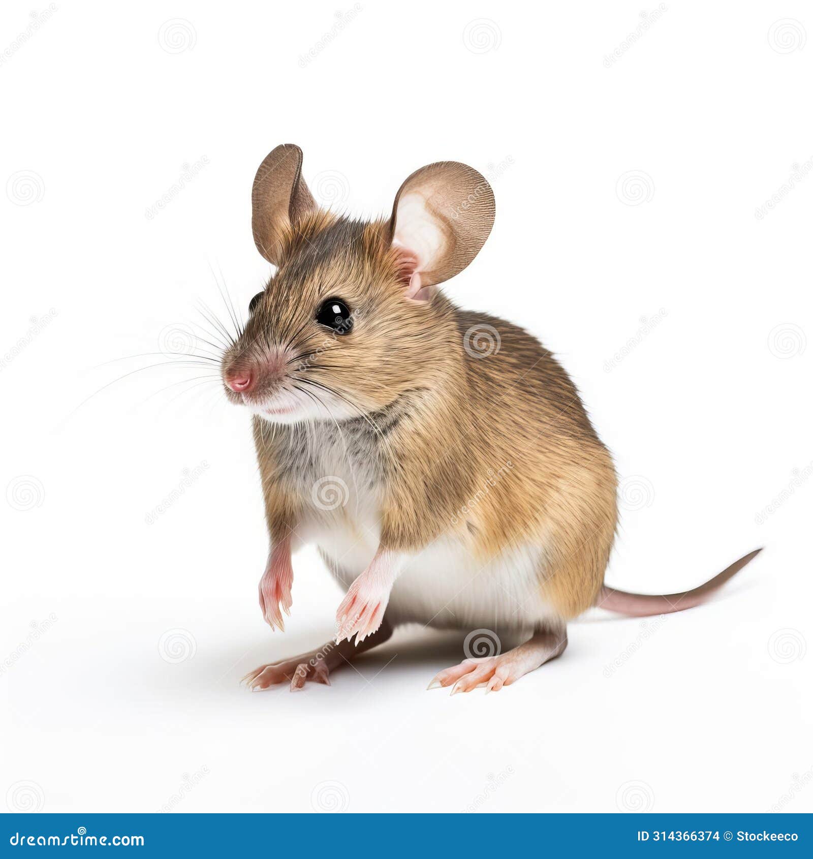 Loose Gestural Mouse on White Background Stock Illustration ...