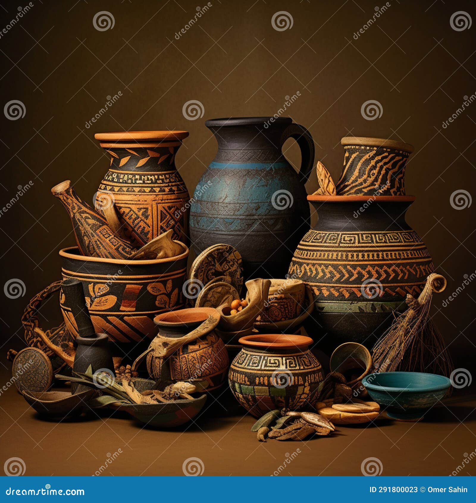 Modern Twist on Ancient Pottery Techniques Stock Image - Image of ...
