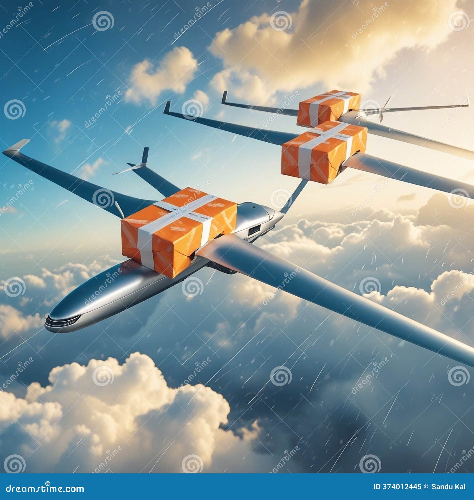 A Striking 3D Render Of A Futuristic, Mechanical Hawk Crafted From ...