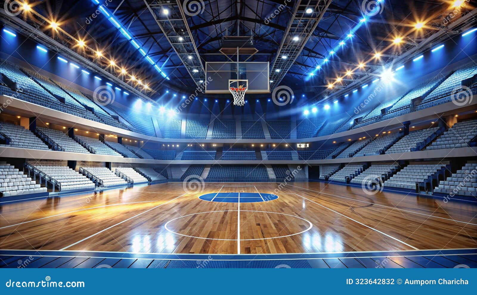 Experience the Future Futuristic NBA Stadium Rendering Generative by AI ...