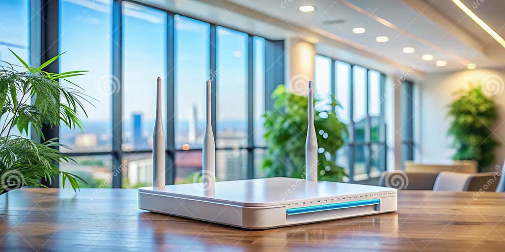Sleek Wireless Router Seamless Connectivity for Modern Home and Office ...