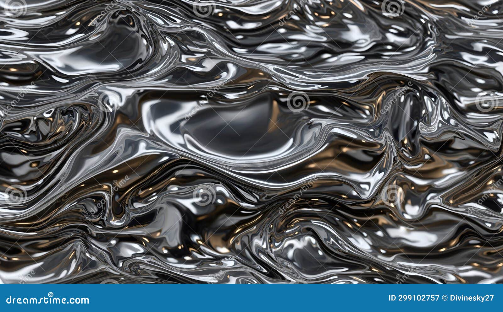 Futuristic Liquid Steel: Steel Background Texture. AI Generate Stock ...