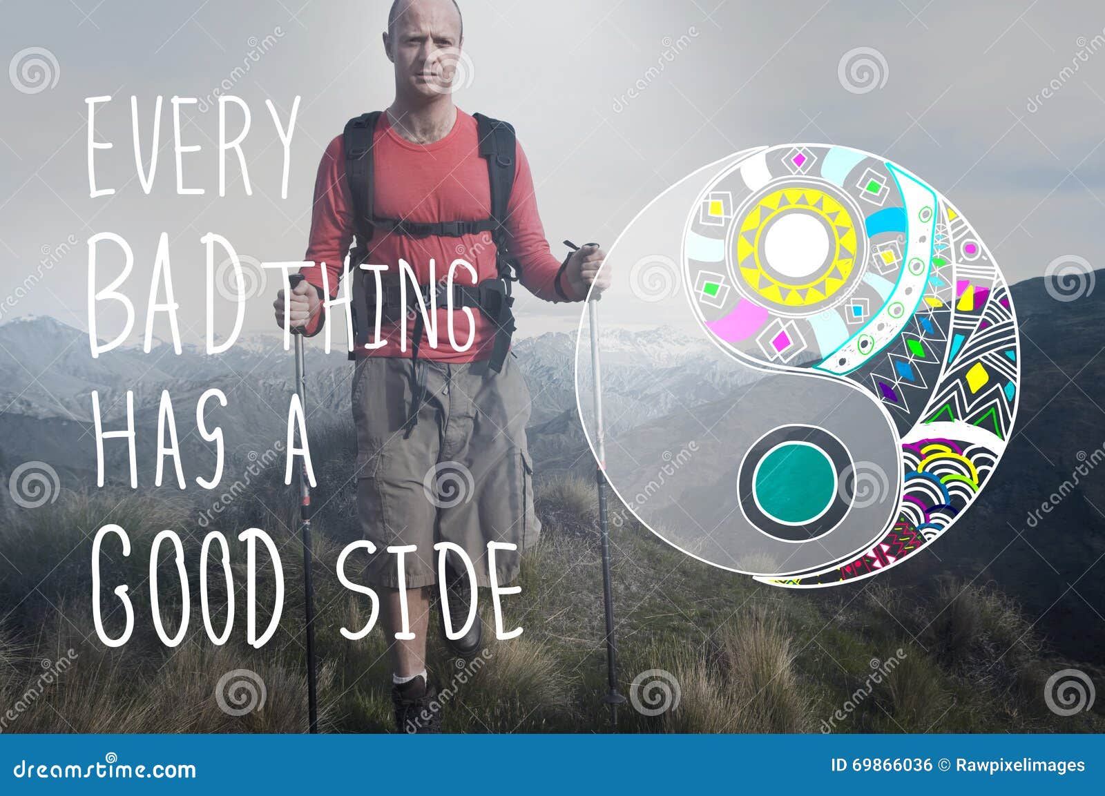 Experience Good Positive Qoute Encouragement Concept Stock Photo ...