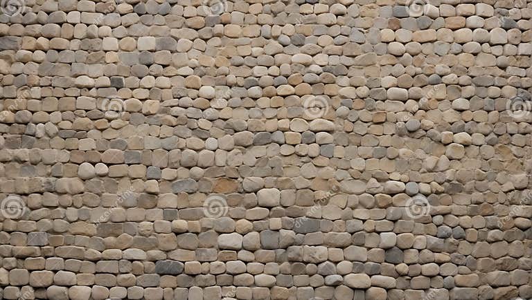 Cobblestone Harmony: Limestone Texture Elegance. AI Generate Stock ...
